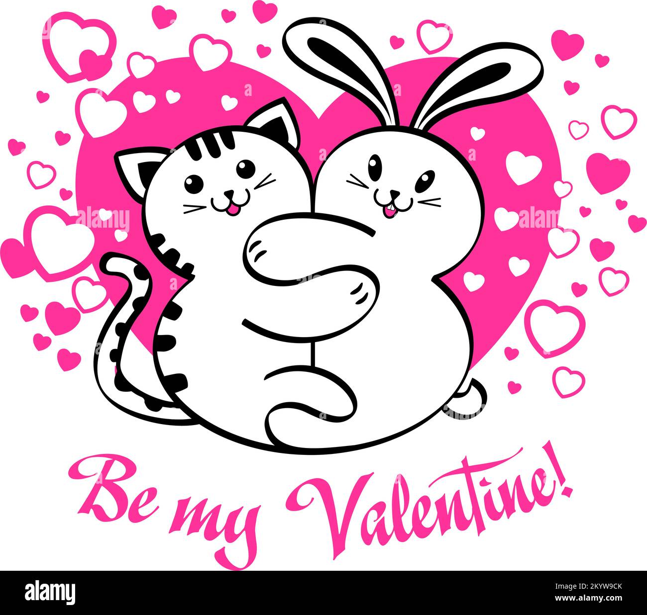 Cuddle party Stock Vector Images - Alamy