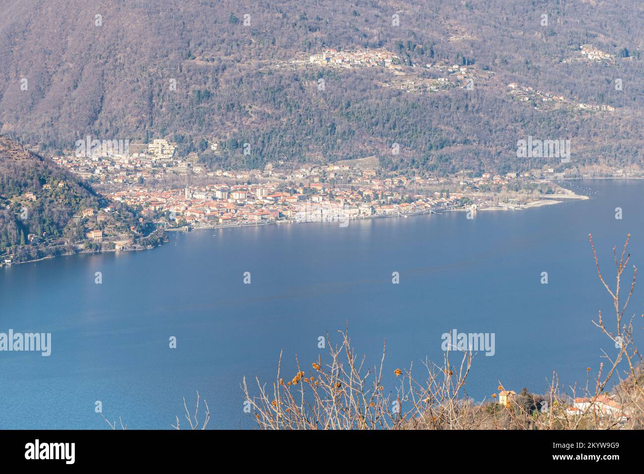Aerial view of Cannobio in the Lake Maggiore Stock Photo - Alamy