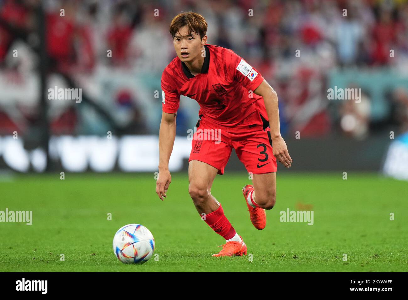 Doha, Qatar. Dec 2, 2022, Kim Jinsu of South Korea during the FIFA World Cup Qatar 2022 match ...