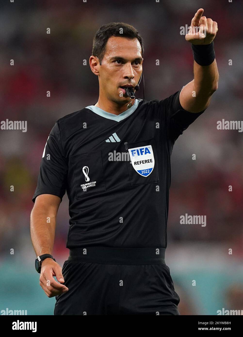 Referee Facundo Tello during the FIFA World Cup Group H match at the ...