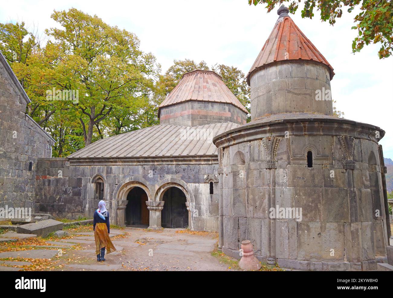 Female Visitor at Sanahin Monastery Complex, An Impressive UNESCO World ...