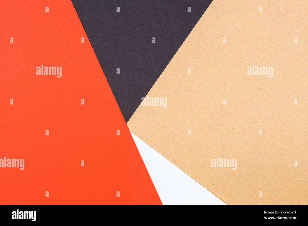 Creative abstract paper background orange, white, brown, black colors ...