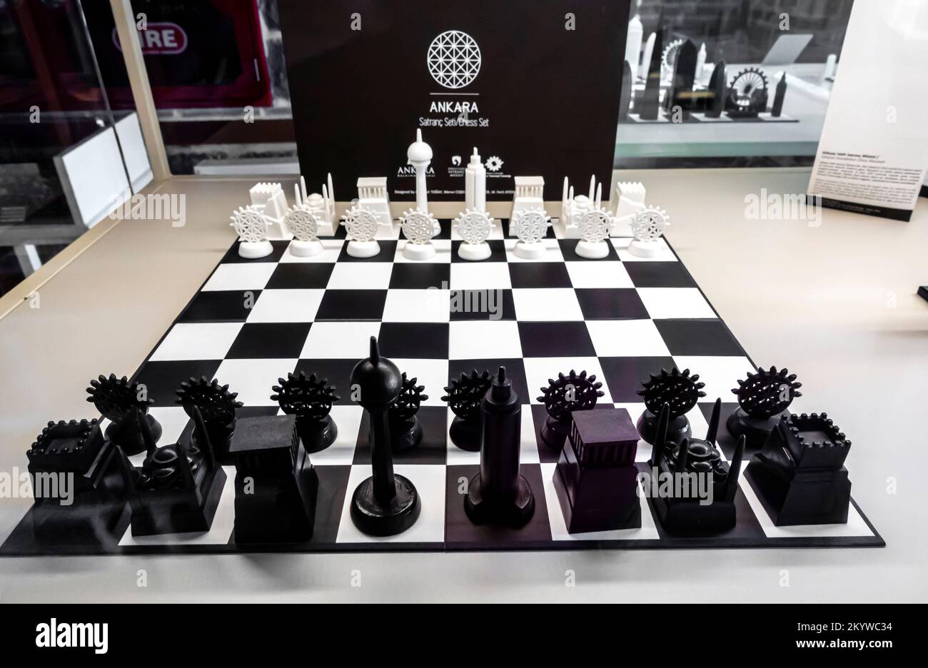 Ankara themed chess set. Chess sets from Turkey. Chess pieces. Chess ...