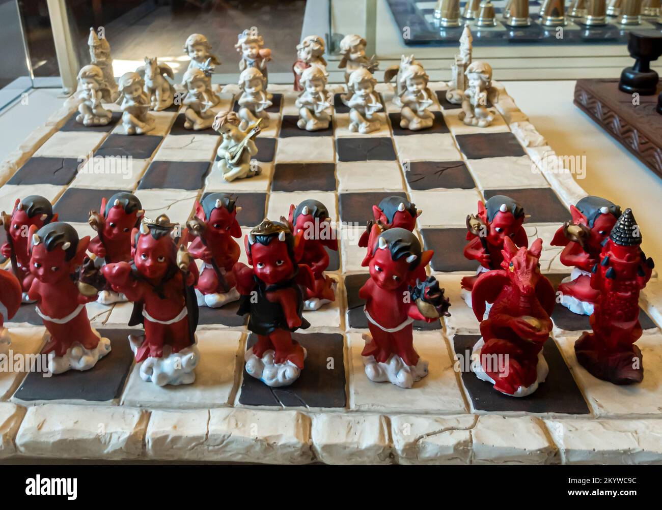 Angels and demons American chess set. Chess sets from the US. Chess ...