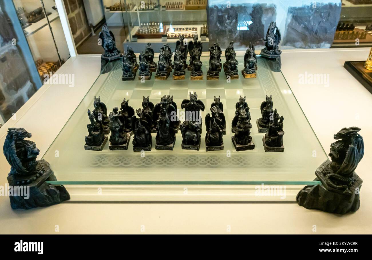 Land of the Dragon themed American chess set. Chess sets from USA ...