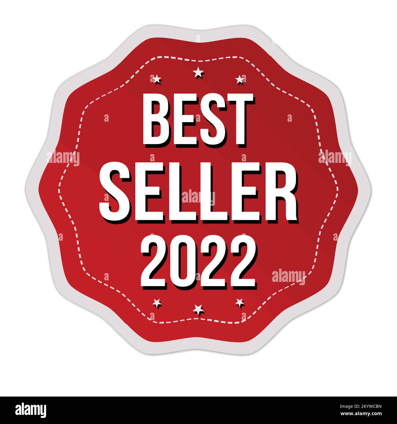 Best seller 2022 label or sticker on white background, vector ...