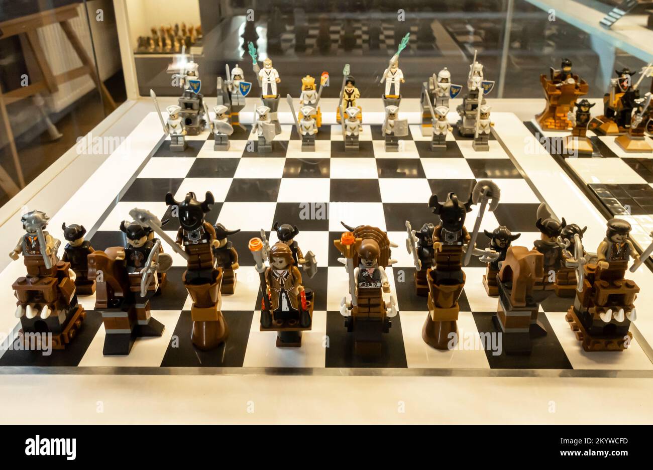 LEGO knights themed Turkish chess set. Chess sets from Turkey. Chess ...