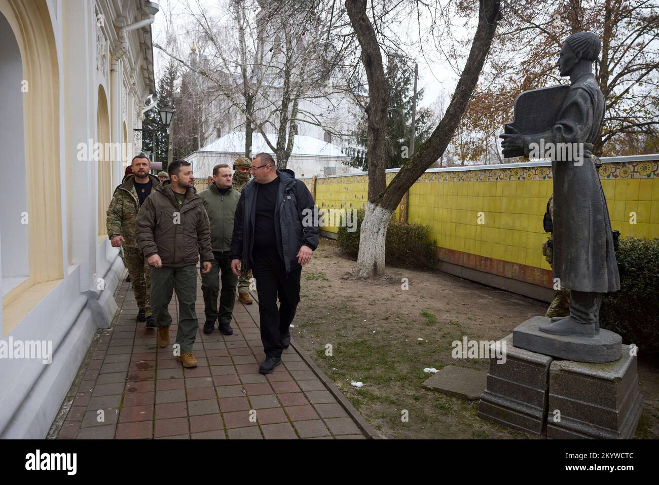 Pereyaslav, Ukraine. 02nd Dec, 2022. Ukrainian President Volodymyr ...