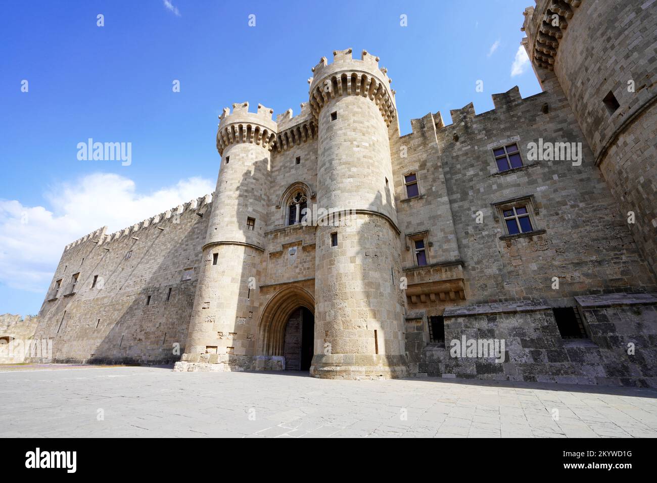 Palace of the Grand Master of the Knights of Rhodes, Greece Stock Photo ...