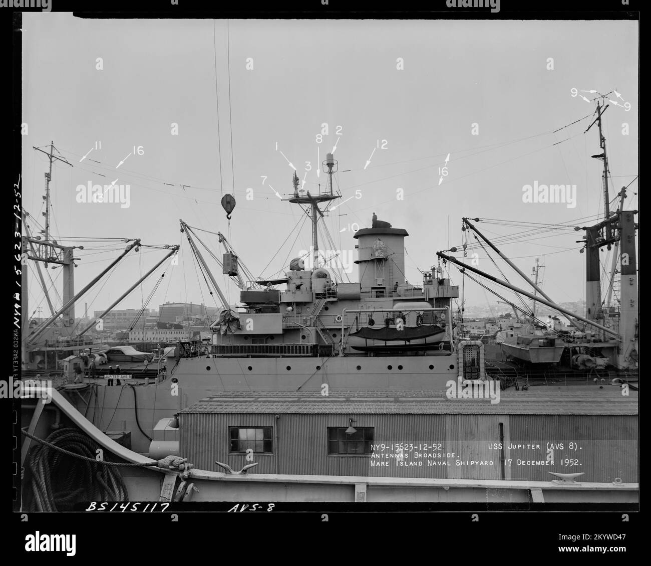 AVS-8 Jupiter , Ships, Naval Vessels, Boats, Naval History, Navy Stock Photo - Alamy