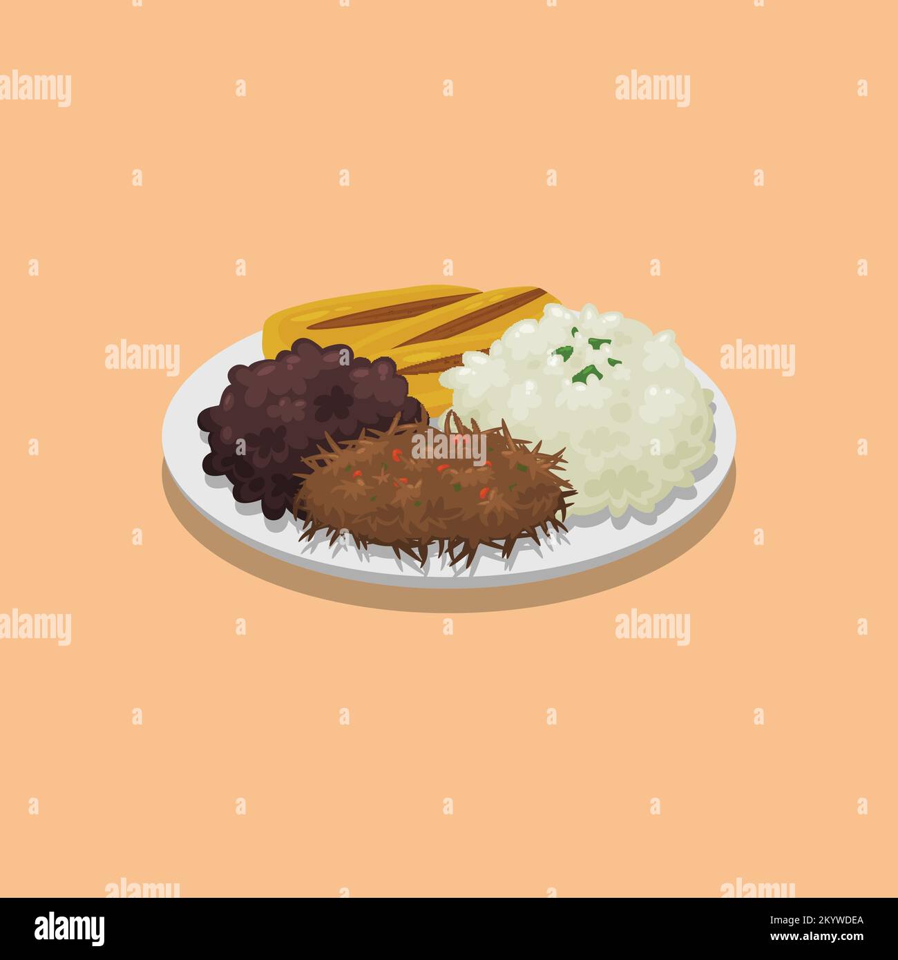 Pabellon criollo venezuela Stock Vector Images - Alamy