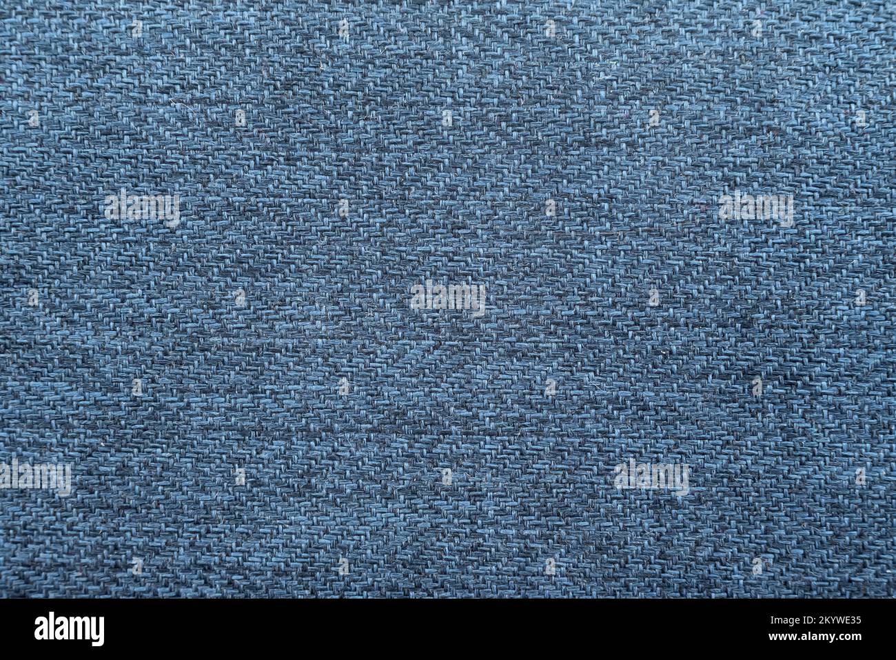 Close-up long and wide texture of natural blue fabric or cloth in light ...