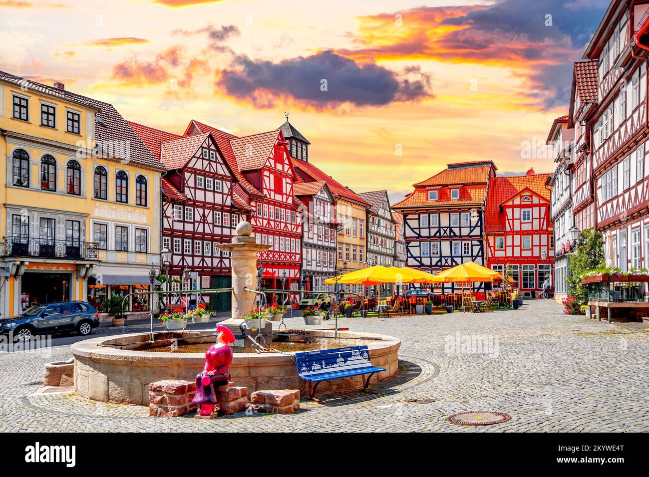 Market, Bad Sooden Allendorf, Hessen, Germany Stock Photo - Alamy