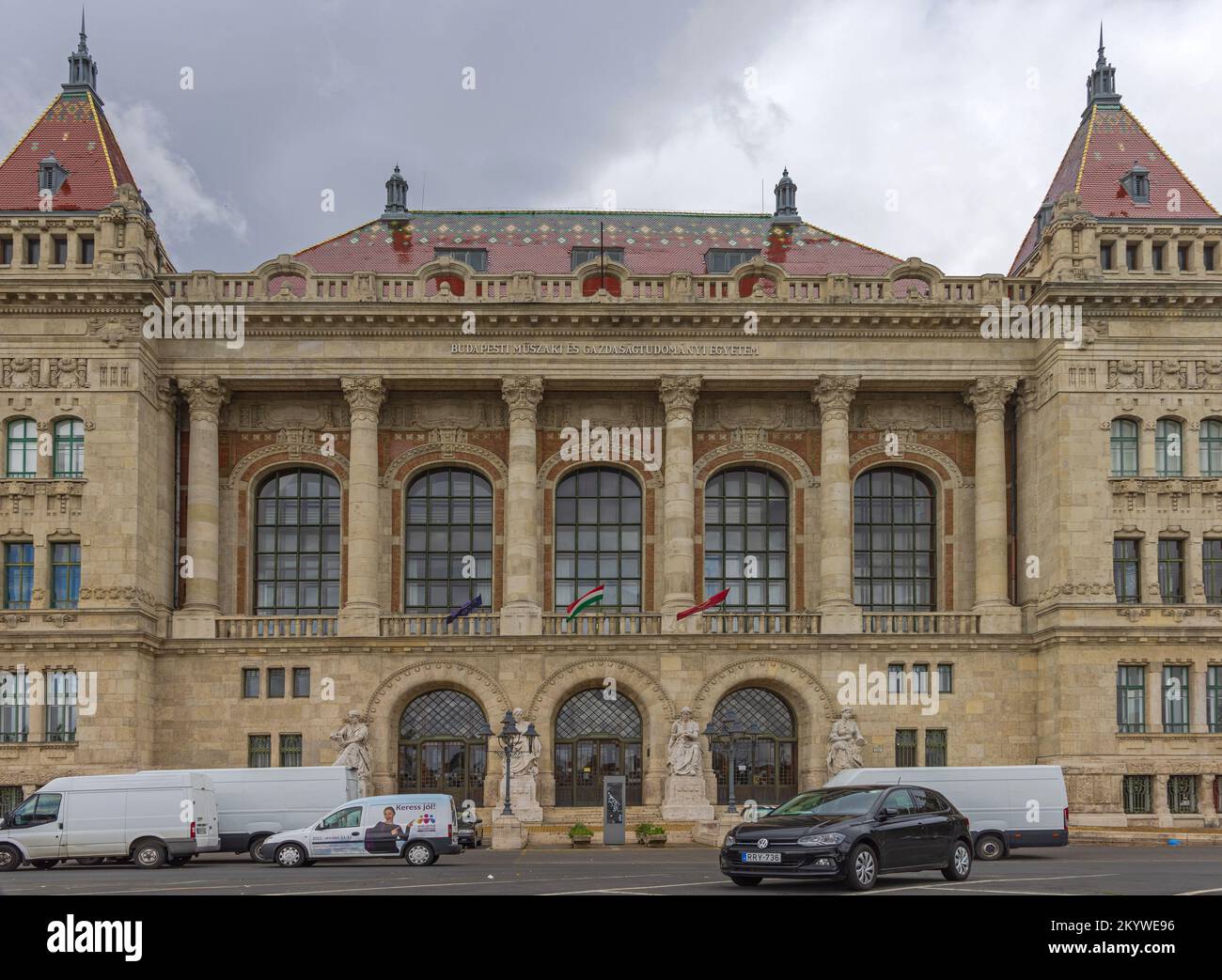 Budapest, Hungary - July 31, 2022: University of Technology and Economics Building in City ...