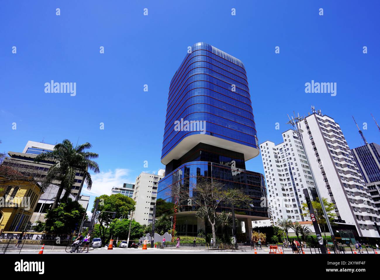 SAO PAULO, BRAZIL - NOVEMBER 27, 2022: Edificio Santa Catarina building ...
