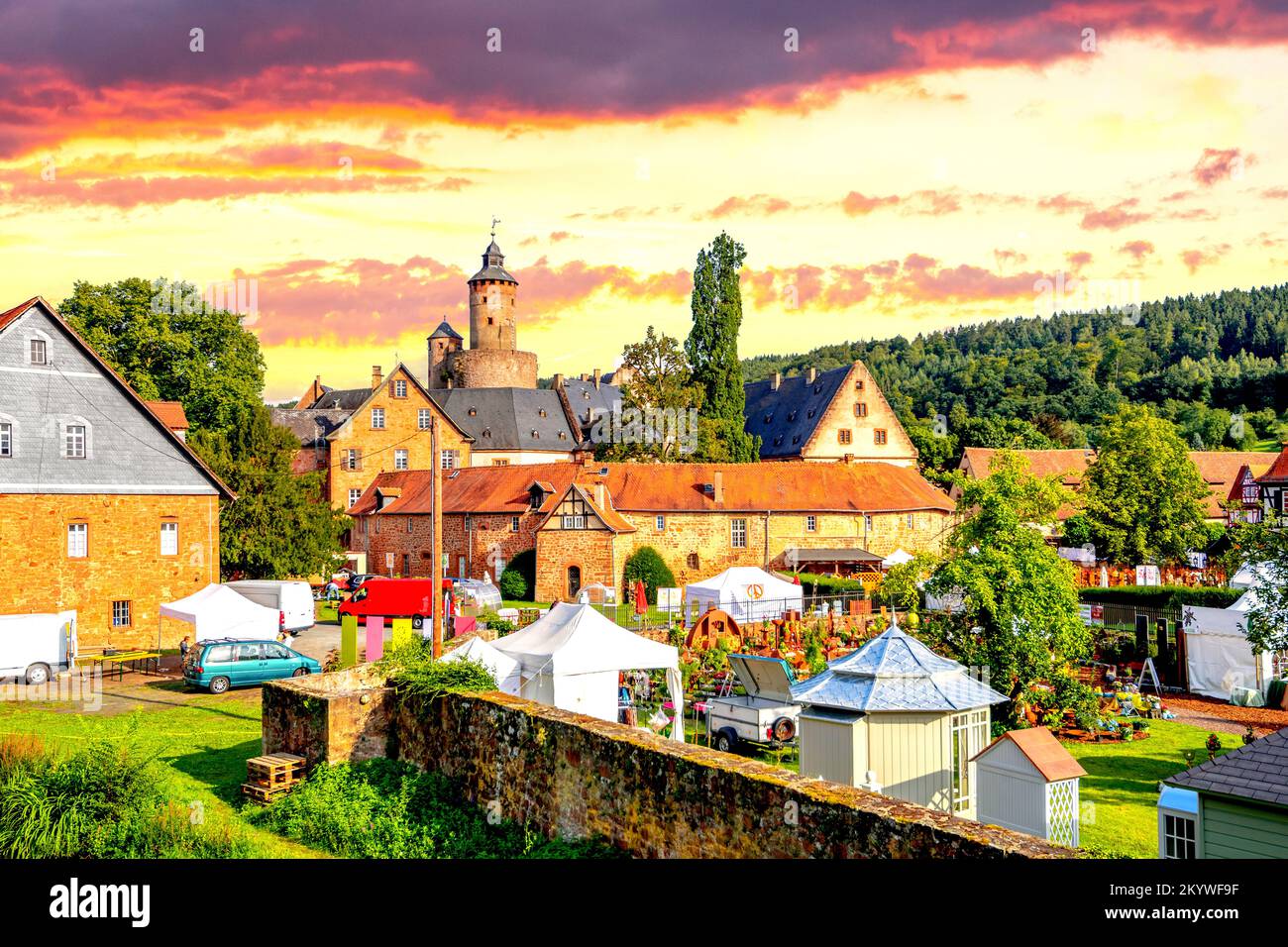 Castle, Buedingen, Germany Stock Photo - Alamy