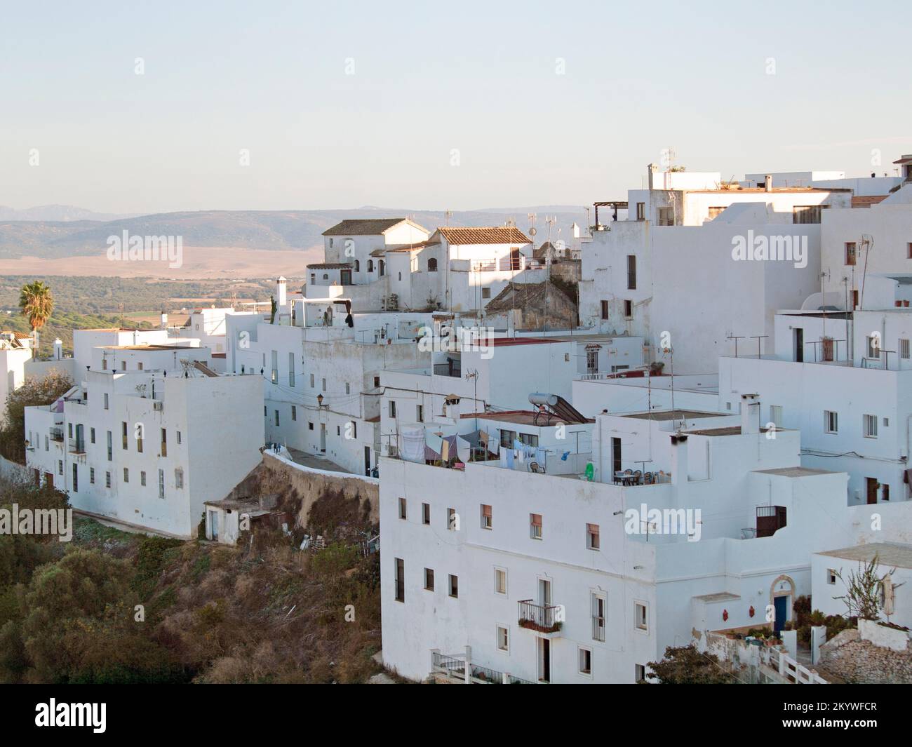 The white village of Vejer de la Frontera in southern Spain Stock Photo ...