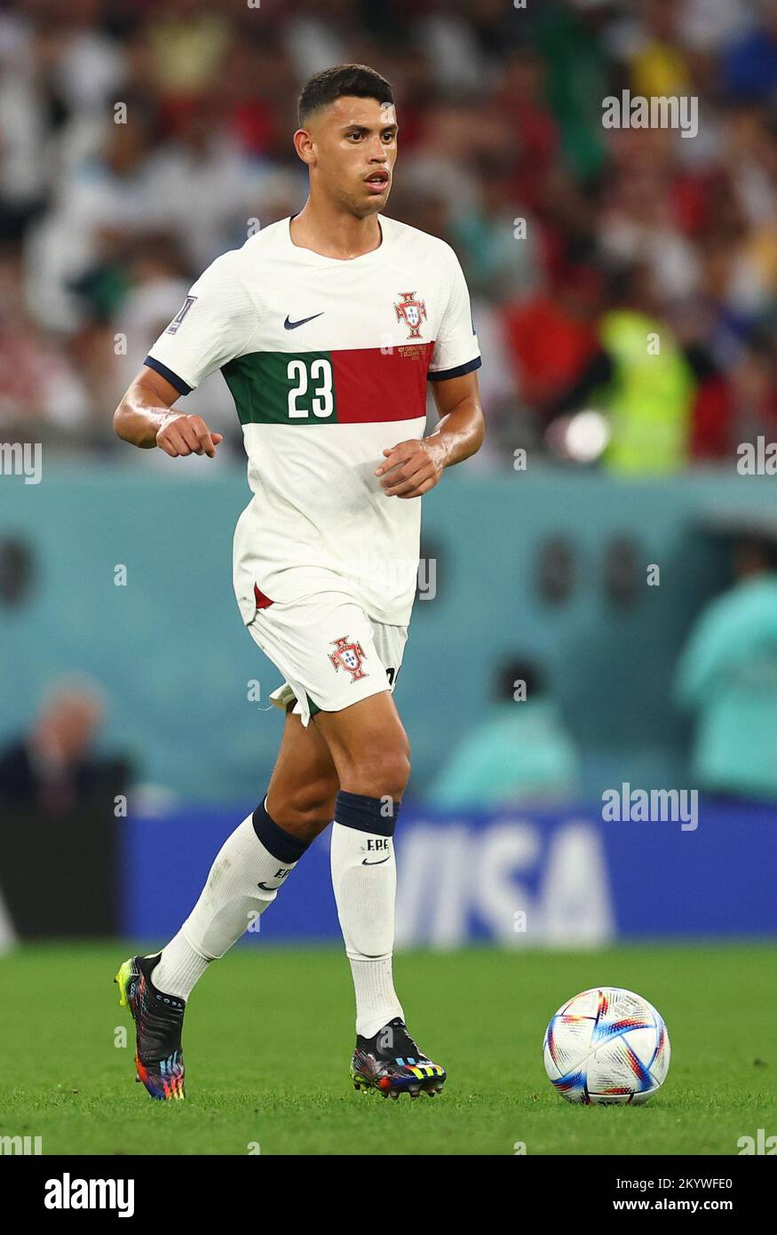 Ar Rayyan, Qatar, 2nd December 2022. Matheus Nunes of Portugalduring ...