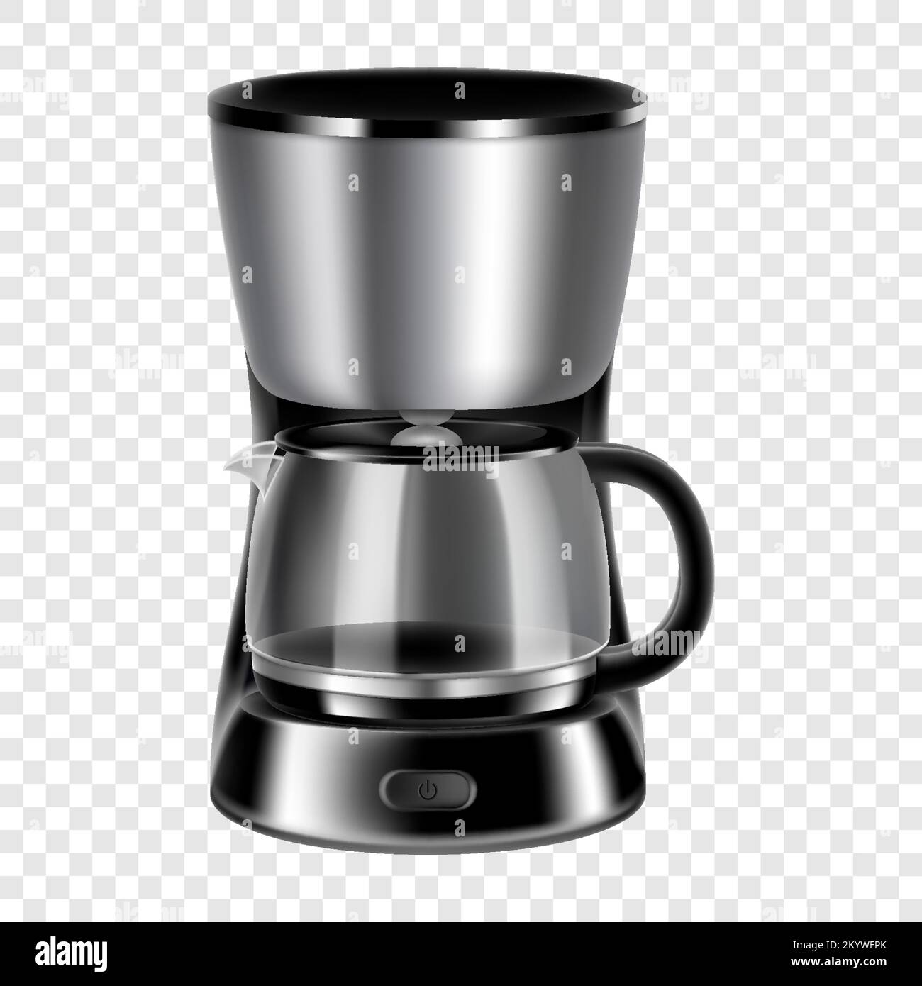 Realistic coffee machine isolated on transparent background, , Coffee ...