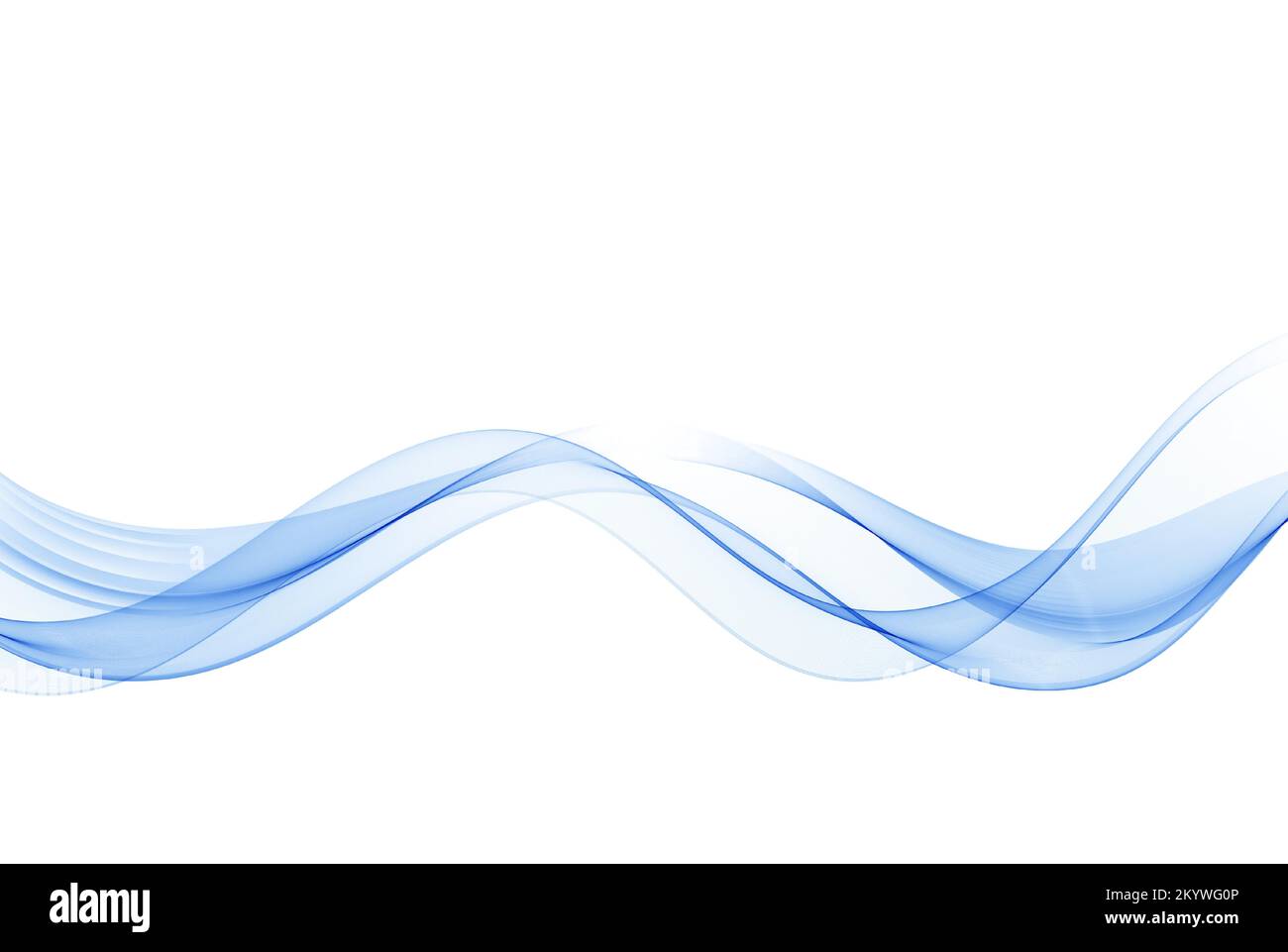 Blue flow lines for your design.Transparent blue smooth wave. Vector ...