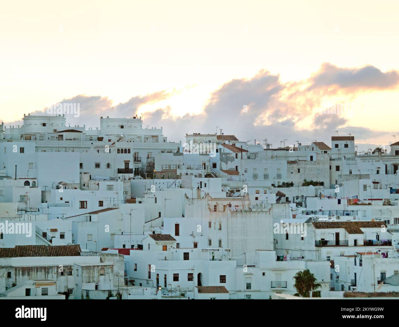 The white village of Vejer de la Frontera in southern Spain Stock Photo ...