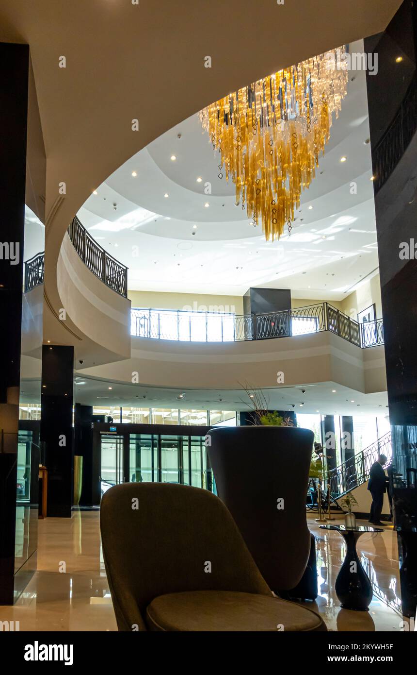 Lobby of The Ritz-Carlton, Astana hotel, Kazakhstan Stock Photo - Alamy