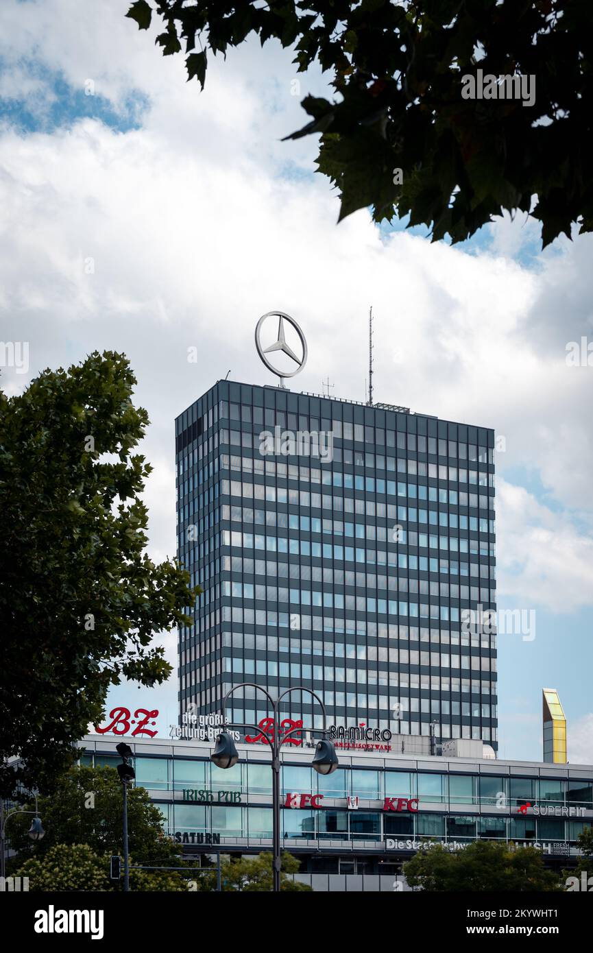 Berlin, Germany - July 23, 2022: The Mercedes Benz building with ...