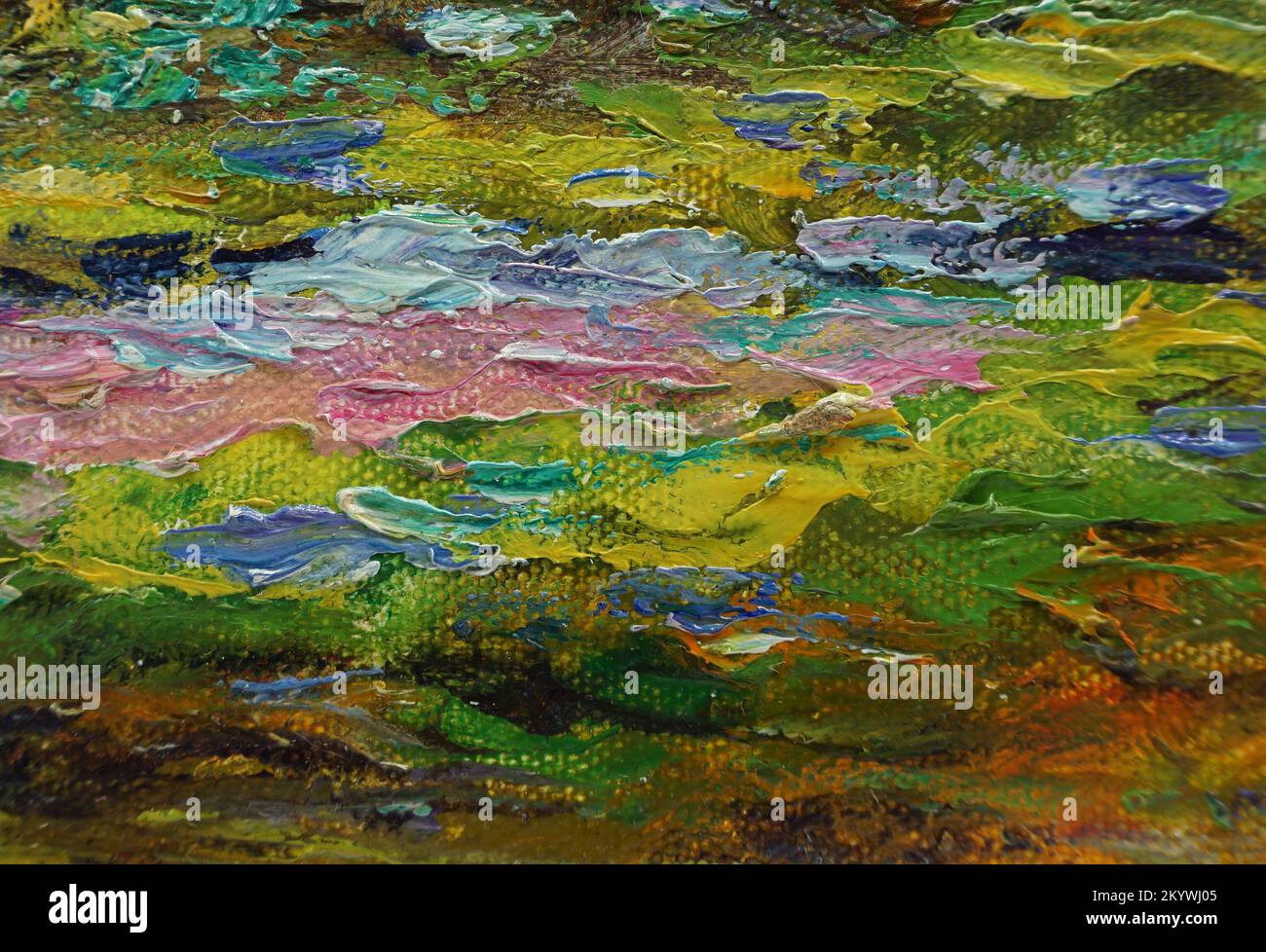 brush stroke painting abstract oil color background Stock Photo - Alamy