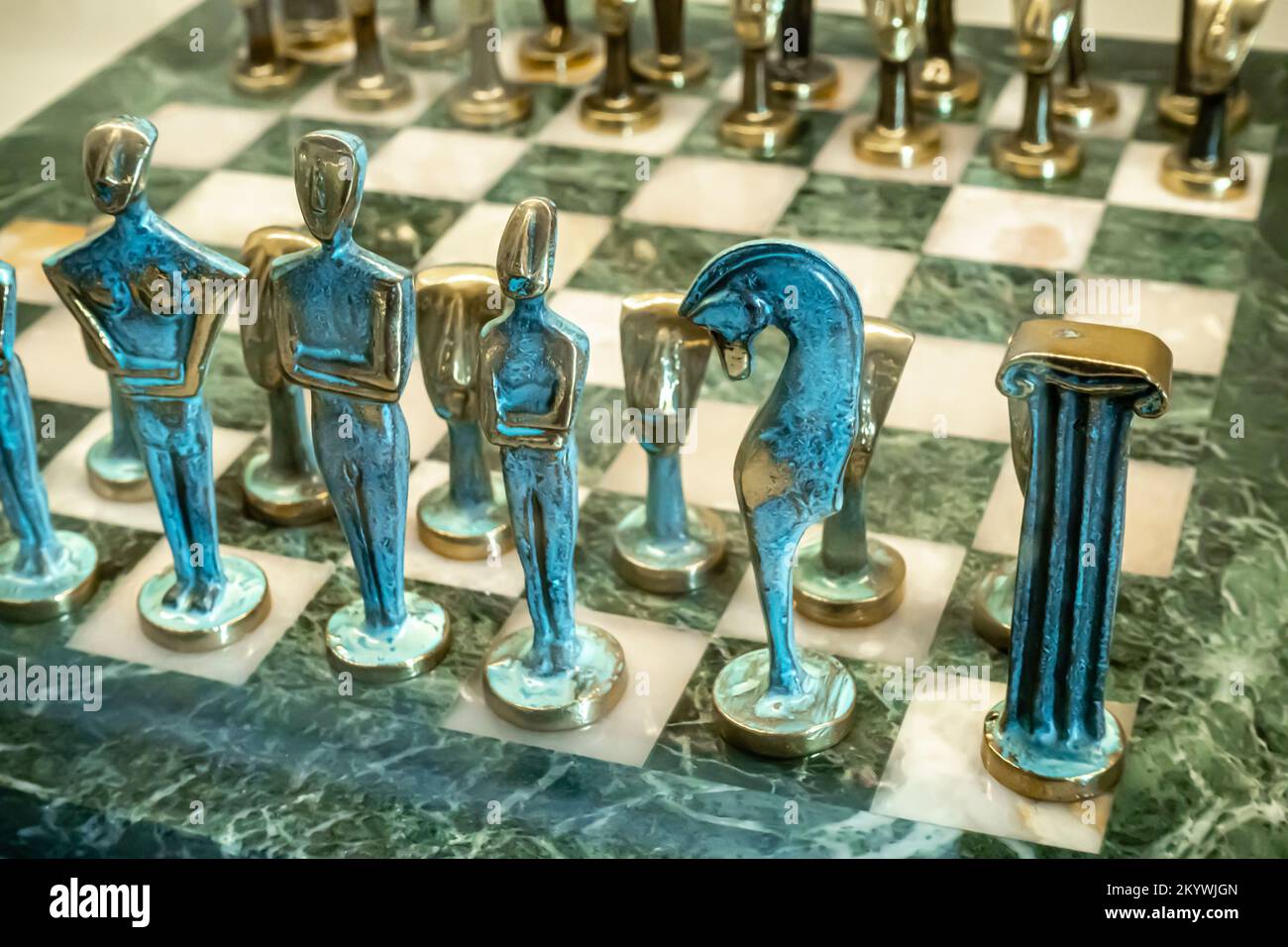 Greek chess set. Chess sets from Greece. Chess pieces. Chess figure ...