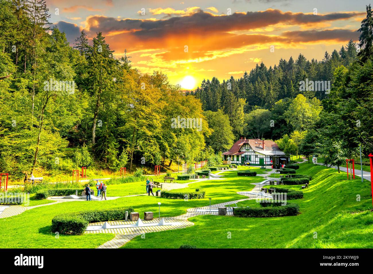Spa Park Bad Schwalbach, Germany Stock Photo - Alamy