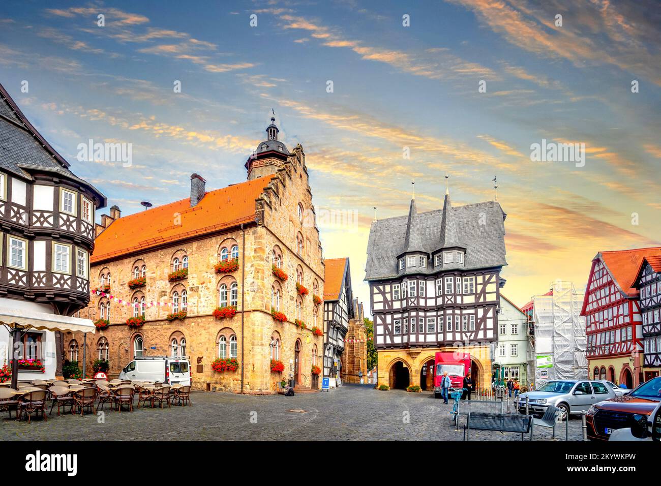 City hall, Alsfeld, Hessen, Germany Stock Photo - Alamy