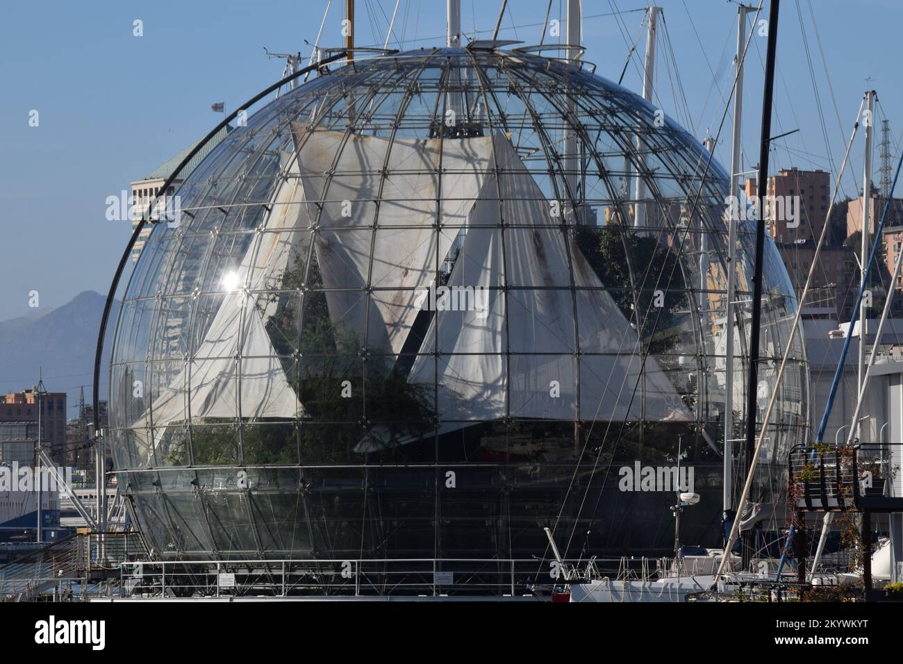 La Biosfera, an aquarium devoted to biodiversity in Genoa Italy Stock ...