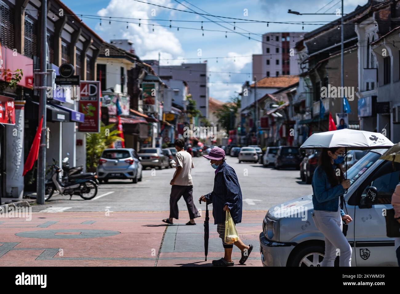 street life in Georgetown, Penang, Malaysia Stock Photo - Alamy