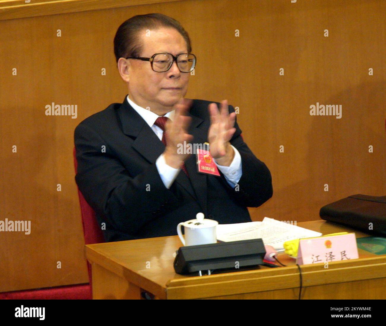 Zhu rongji the premier of the peoples republic of china hi-res stock ...