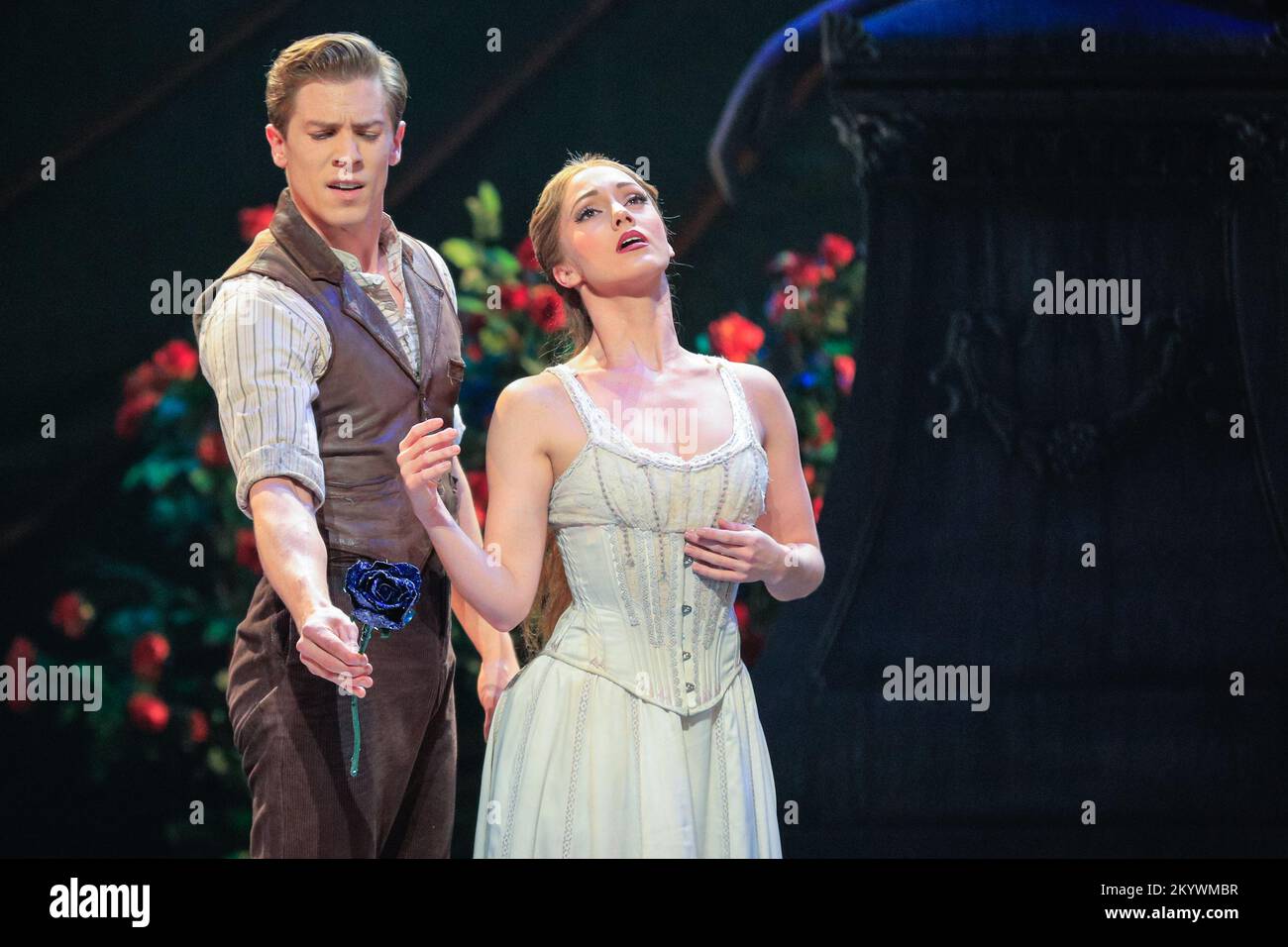 London, UK. 02nd Dec, 2022. The Act 2 scene with the press night dancers, Ashley Shaw as Aurora ...