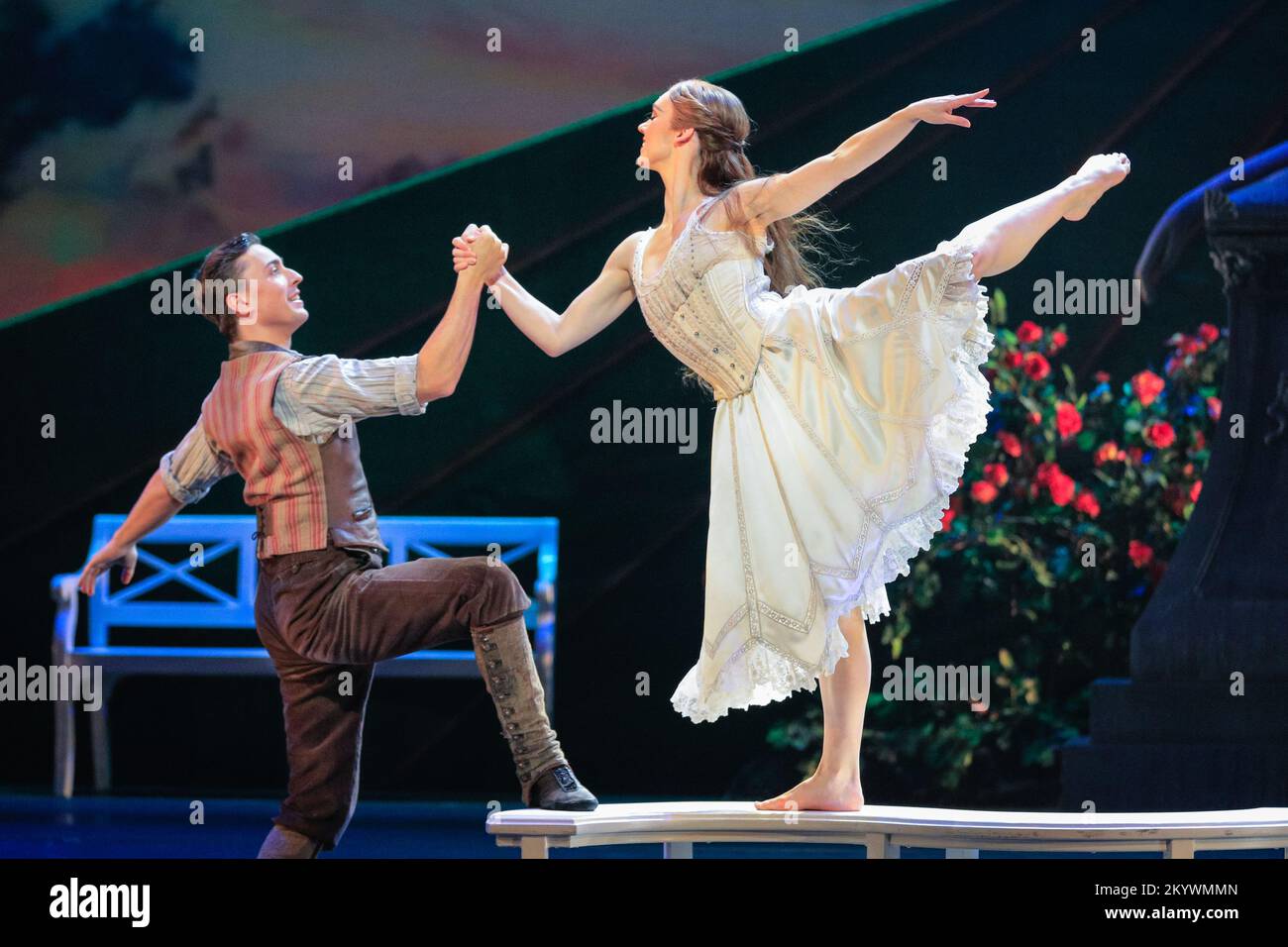 London, UK. 02nd Dec, 2022. Act 2 scene with Katrina Lyndon as Aurora ...