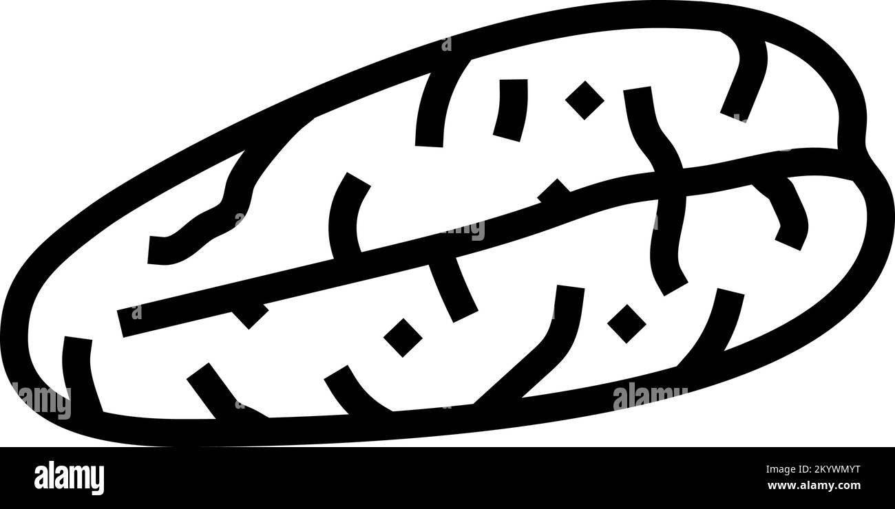 slice mandarin clementine line icon vector illustration Stock Vector ...
