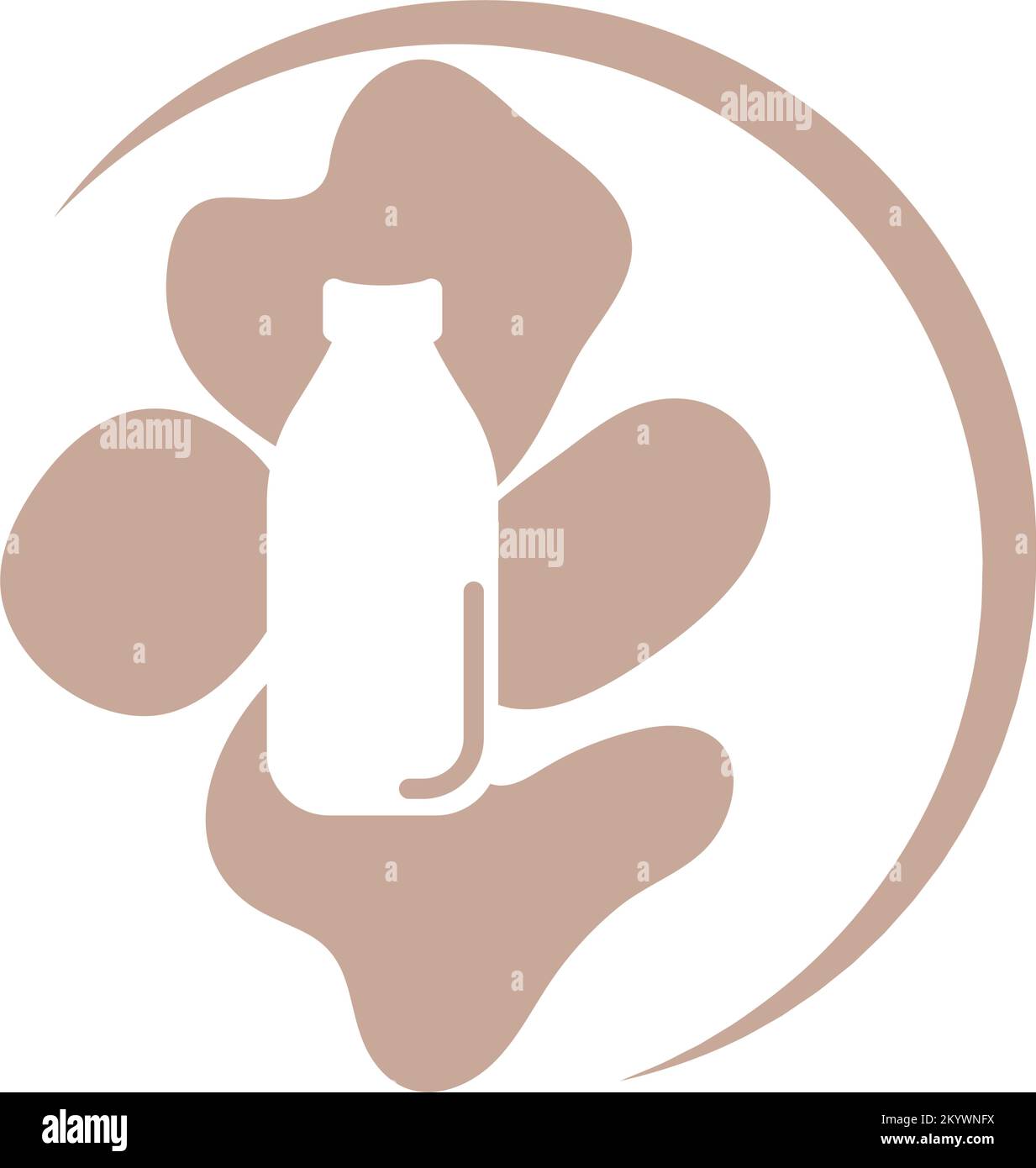 Fresh milk logo icon design illustration Stock Vector Image & Art - Alamy