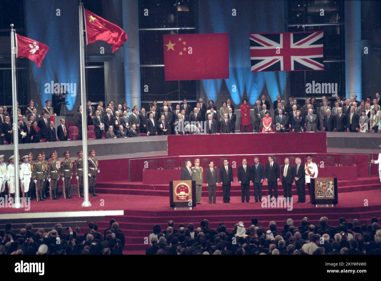 Hong Kong handover ceremony held at Hong Kong Convention and Exhibition ...