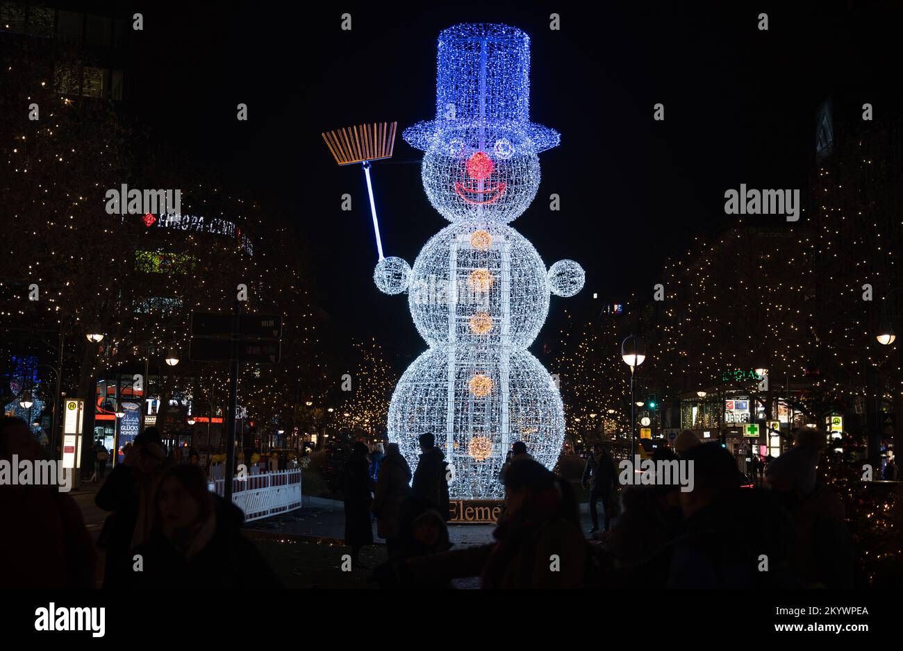 Berlin, Germany. 02nd Dec, 2022. A light installation in the shape of a ...