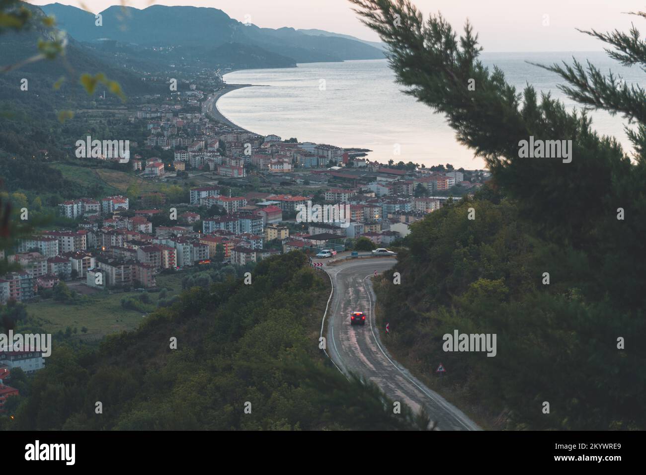 Cide Kastamonu, beautiful photo taken from the top, Cide is a coastal ...