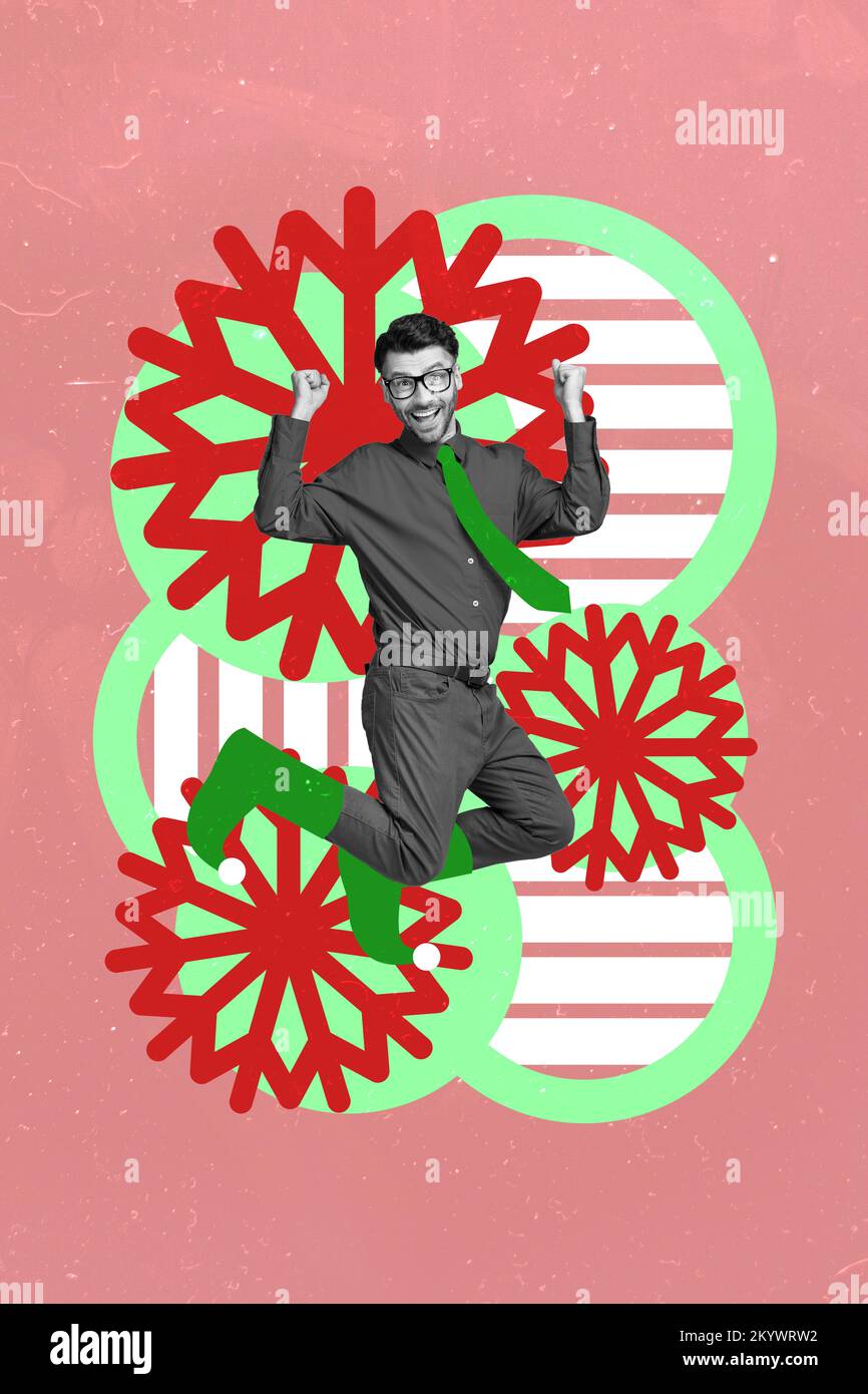 Creative photo 3d collage artwork postcard poster picture of funky ...