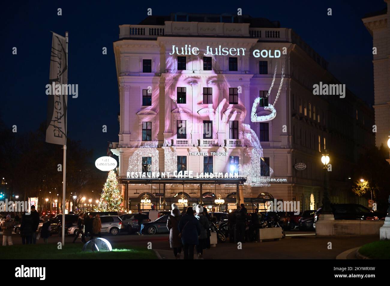 Vienna, Austria. Cafe Landtmann Stock Photo - Alamy