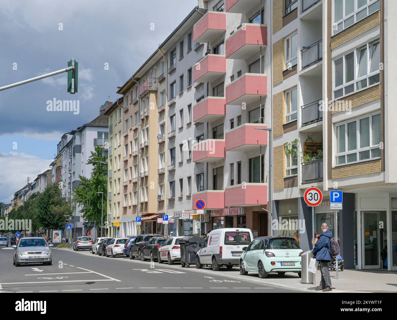 Straßenszene, Boppstraße, Neustadt, Mainz, Rheinland-Pfalz, Deutschland ...