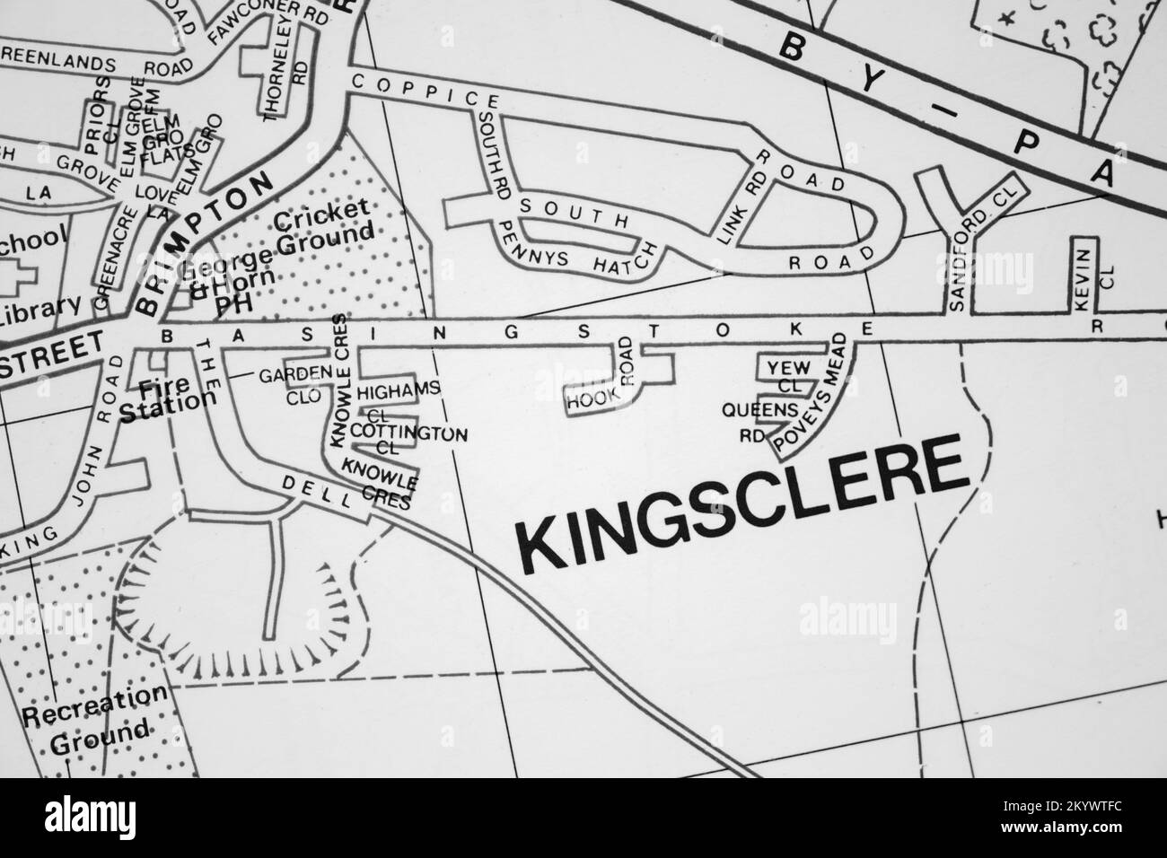 Kingsclere village in Hampshire, United Kingdom atlas map town name ...