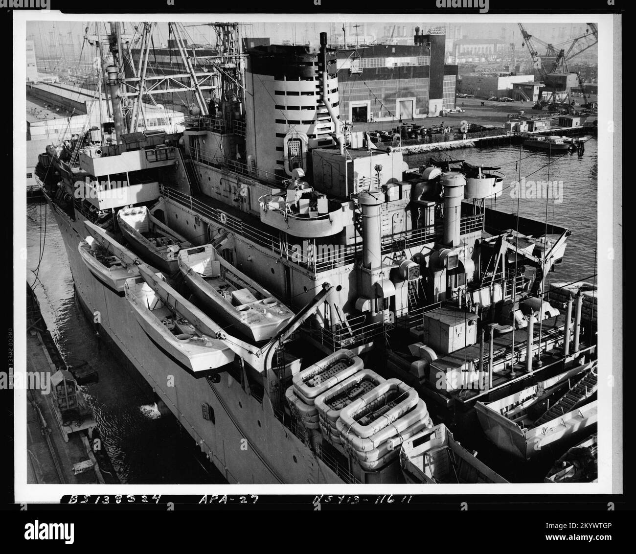 APA-27 George Clymer [19-NN-APA-27 George Clymer-138324] , Ships, Naval ...