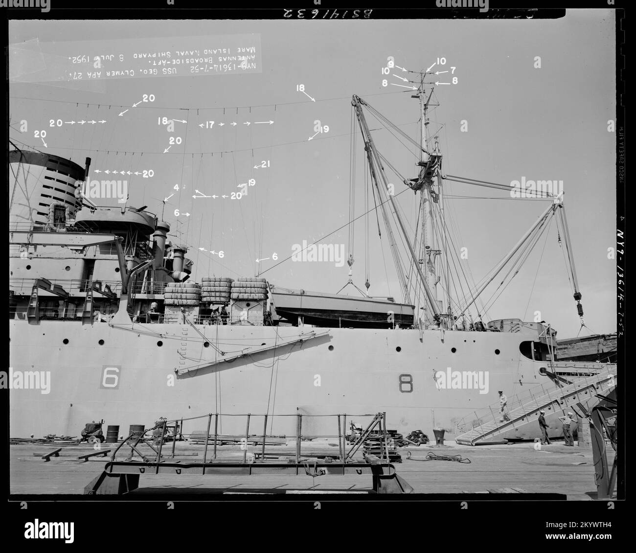 APA-27 George Clymer [19-NN-APA-27 George Clymer-141632] , Ships, Naval ...