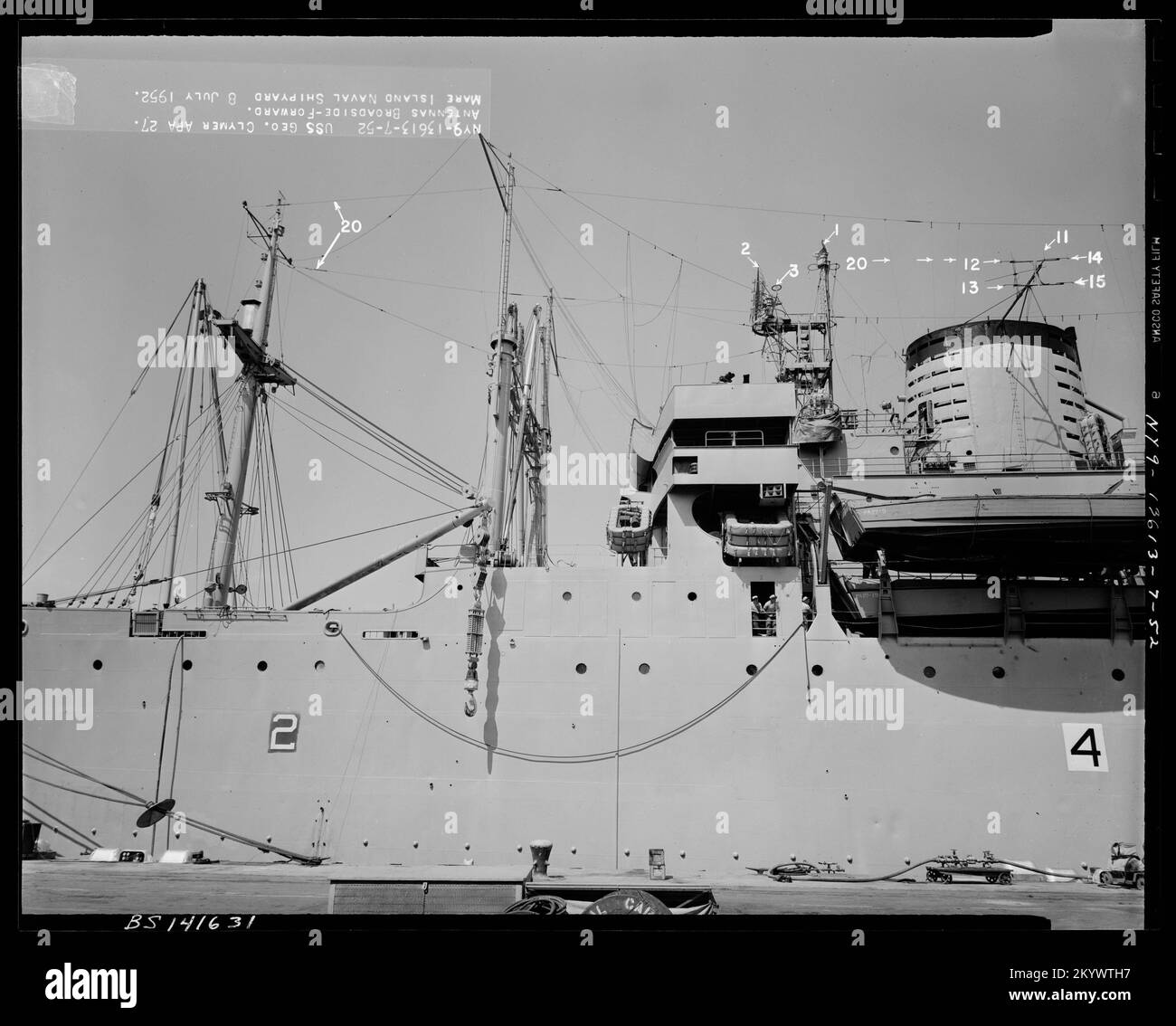 APA-27 George Clymer [19-NN-APA-27 George Clymer-141631] , Ships, Naval ...