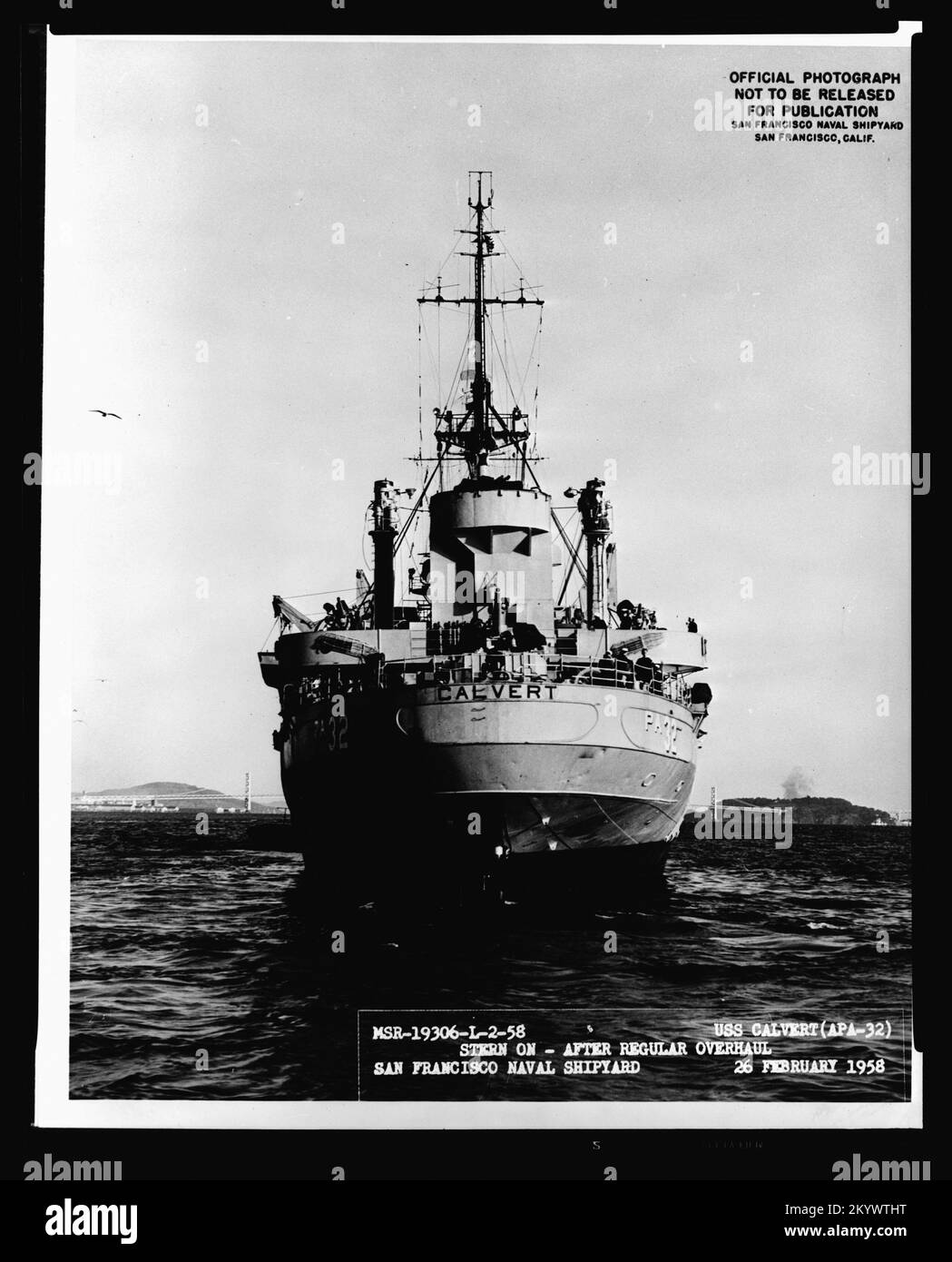 APA-32 Calvert [19-NN-APA-32 Calvert-19-NN-261-1] , Ships, Naval ...