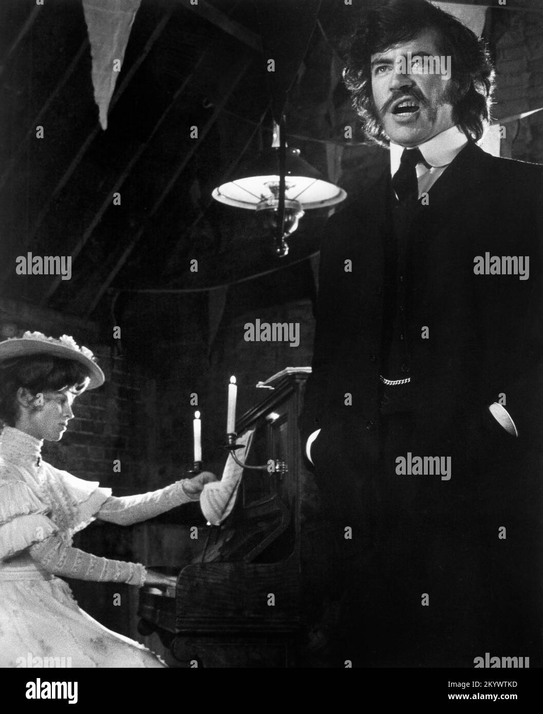 Julie Christie, Alan Bates, on-set of the Film, "The Go-Between", MGM ...